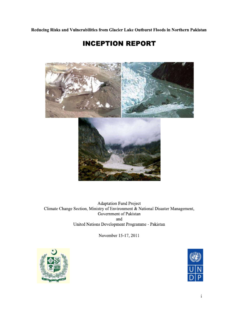 46 Pakistan Draft GLOF Inception Report | PDF