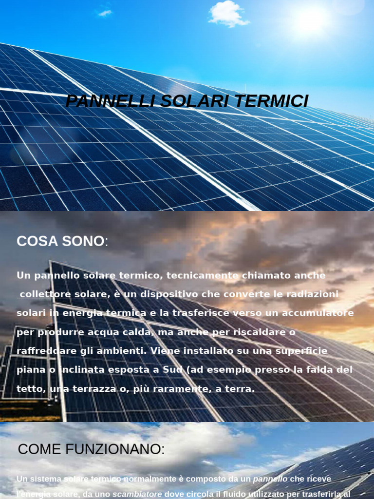 Pannelli Solari Termici | PDF