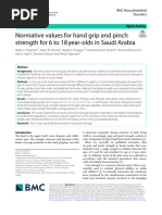 Pediatric Grip Norms | PDF