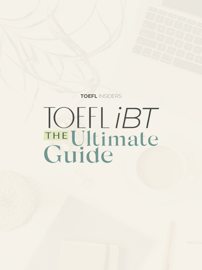 Ultimate Guide TOEFL IBT | PDF | Tempo