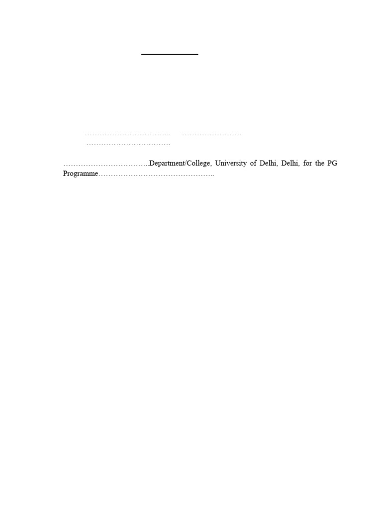 Undertaking For PG Students (2024-25) | PDF