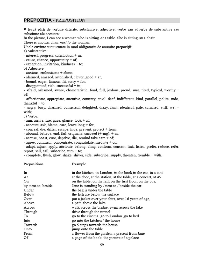 The Preposition in English Theory | PDF | Syntax | Linguistics