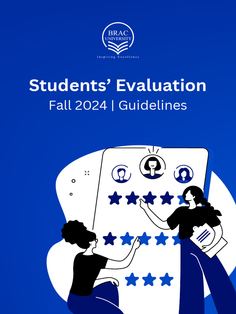 Students' Evaluation Guideline - Updated - Fall 2024 | PDF