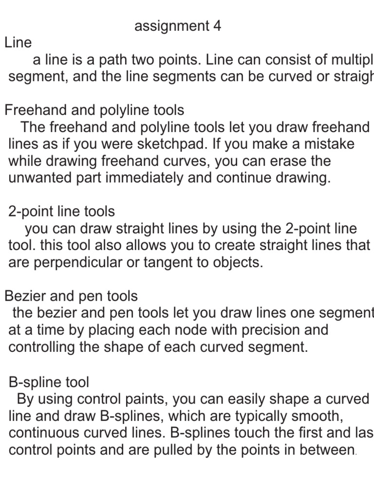 Drawing Lines in CorelDRAW Tools | PDF