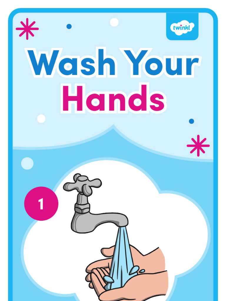 Color Hand Washing Vertical Visual Schedule For Special Education | PDF