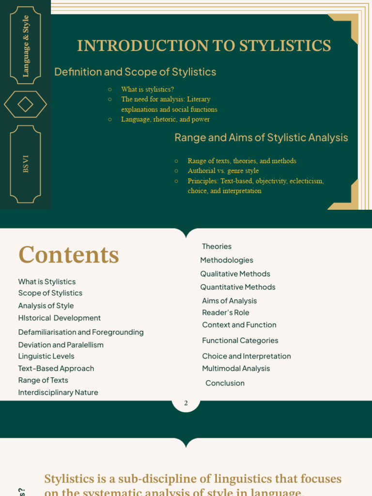 Introduction to Stylistics_ | PDF | Linguistics | Analysis