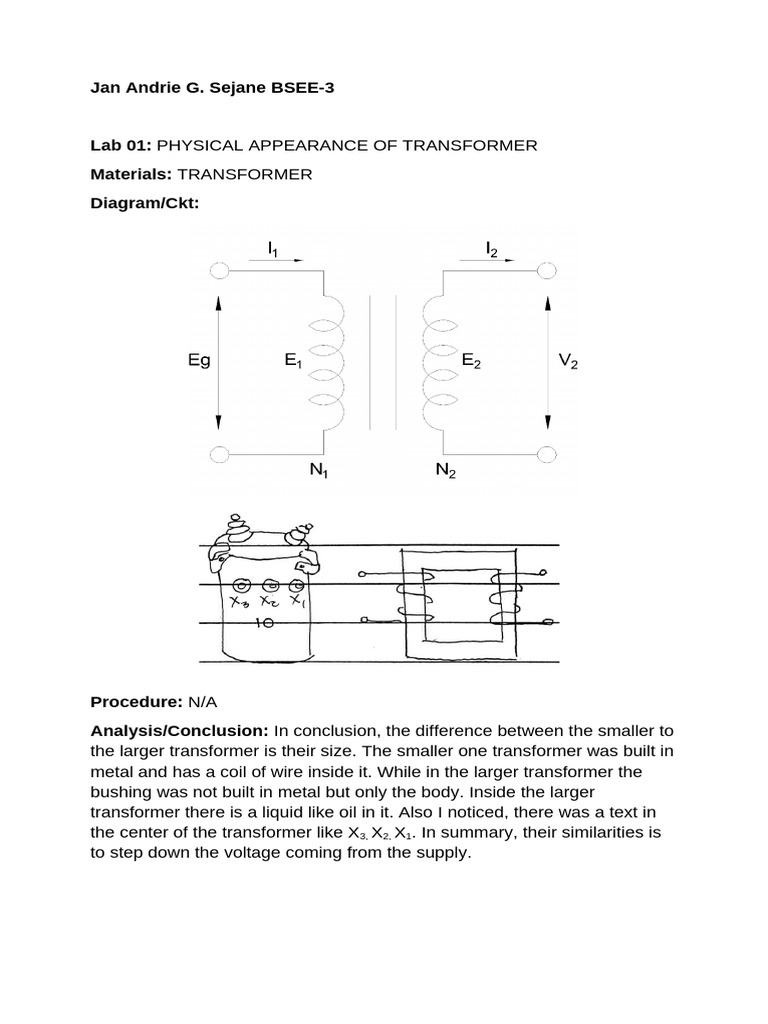 Transformer Physical Appearance Analysis | PDF