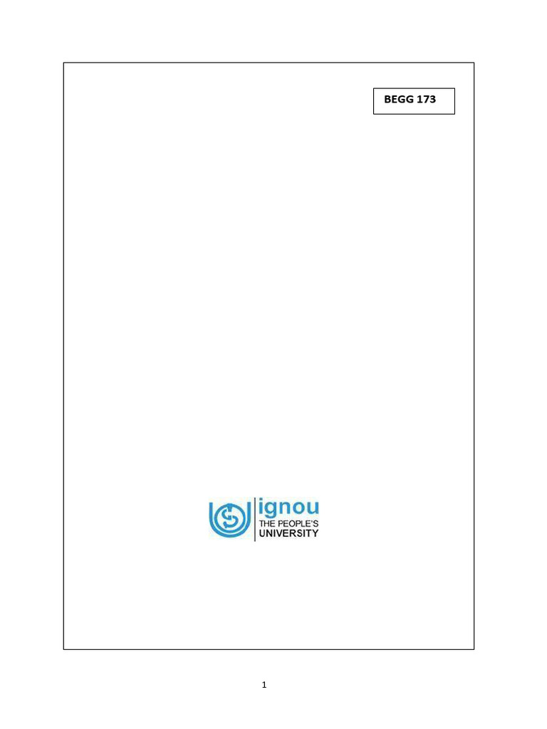 Assignment BEGG-173 July 2024 and January 2025 | PDF | Plagiarism