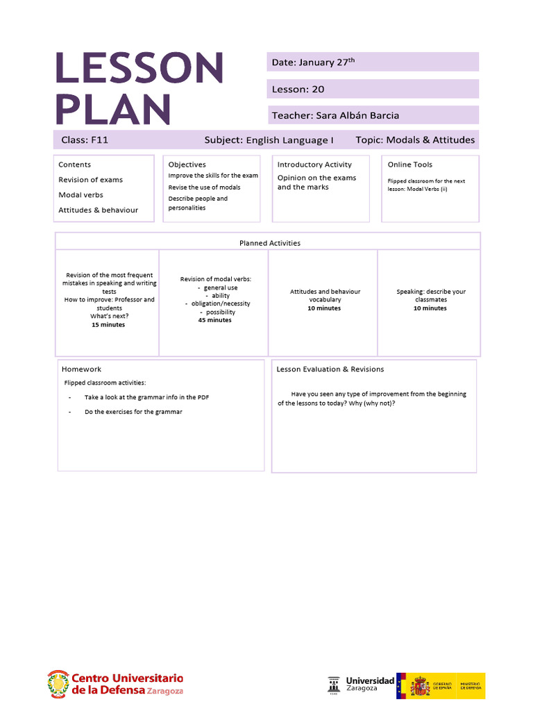 Lesson20_27Jan_Materials (1) | PDF | Verb | English Language