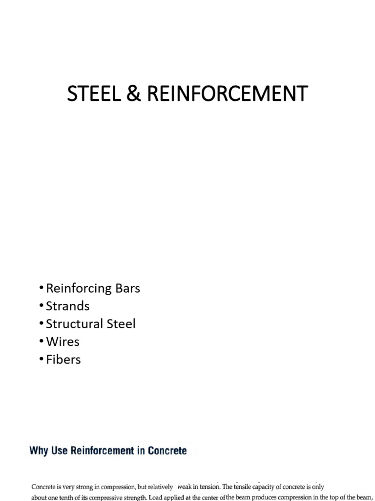 Section-3-Reinforcement | PDF | Prestressed Concrete | Concrete