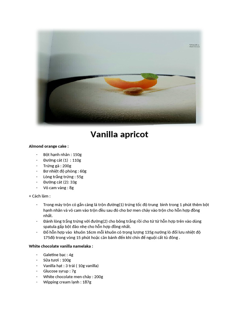 Valilla Apricot | PDF