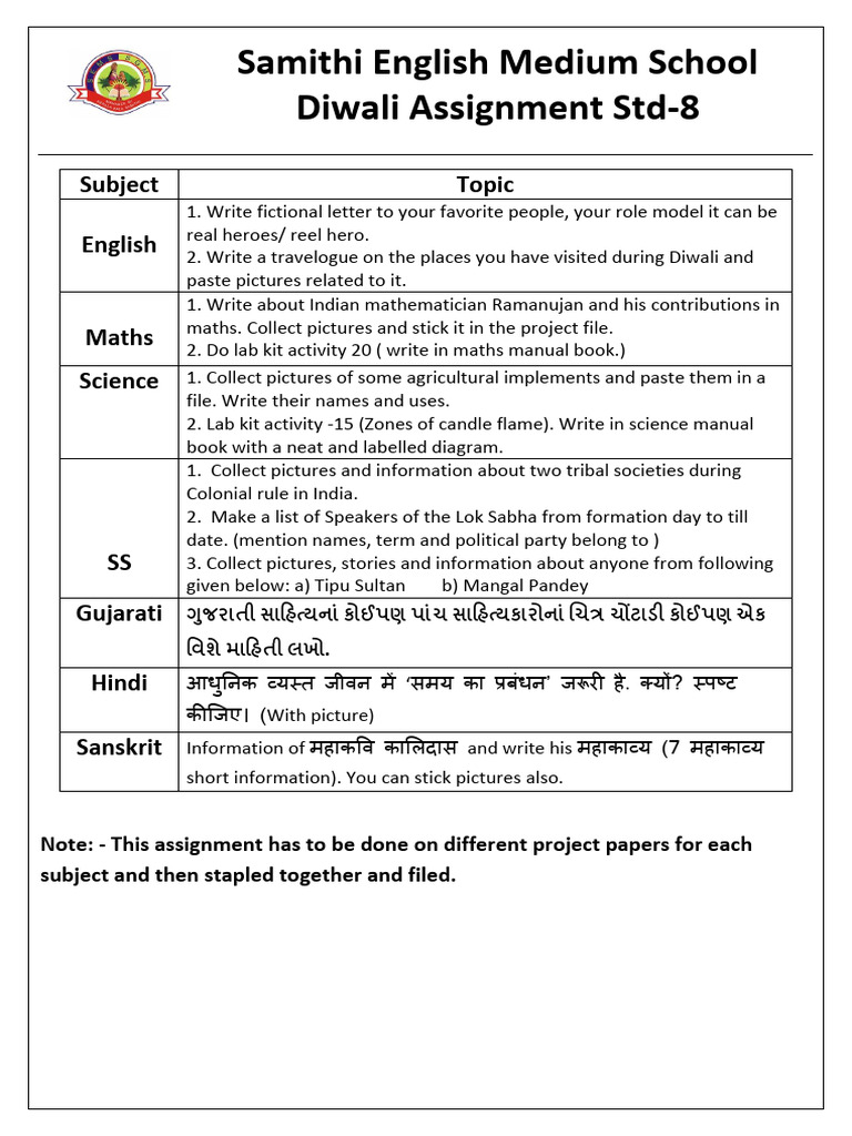 Std-8 Revision Worksheet | PDF