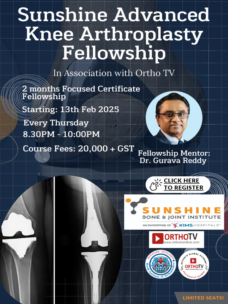 Sunshine Advanced Knee Arthroplasty Fellowship - Flyer | PDF | Knee