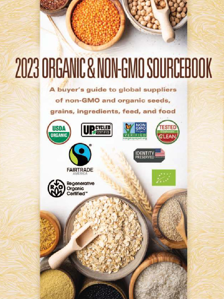 2023 Organic & Non-GMO Sourcebook | PDF | Soybean | Genetically Modified Food