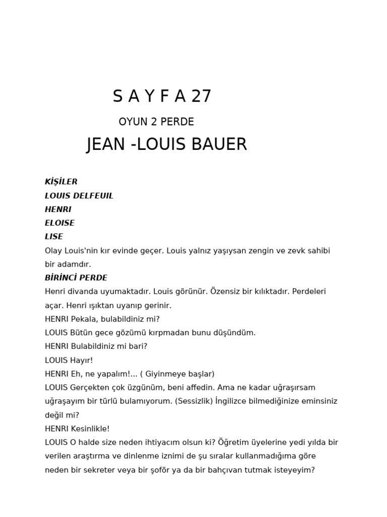 Jean Louis Bauer - Sayfa 27 | PDF