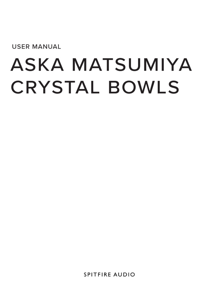 Aska Matsumiya - Crystal Bowls v4 | PDF | Computer File | Password