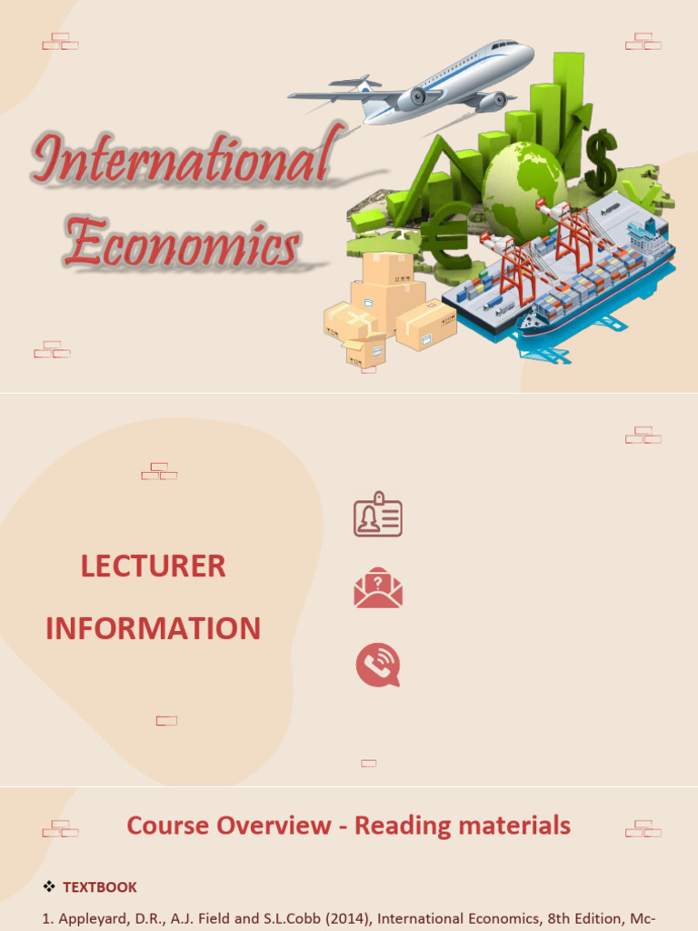 International Economics Course Guide | PDF | International Economics ...