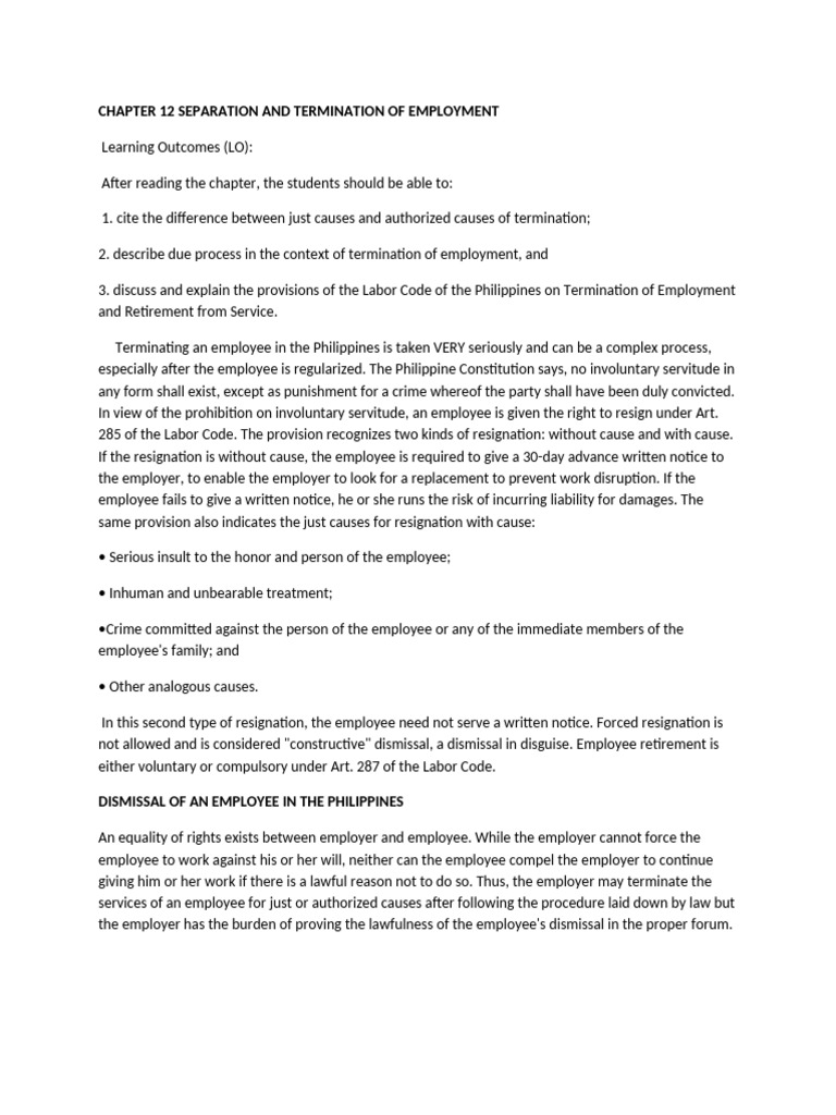 CHAPTER 12 SEPA WPS Office | PDF | Employment | Labour Law