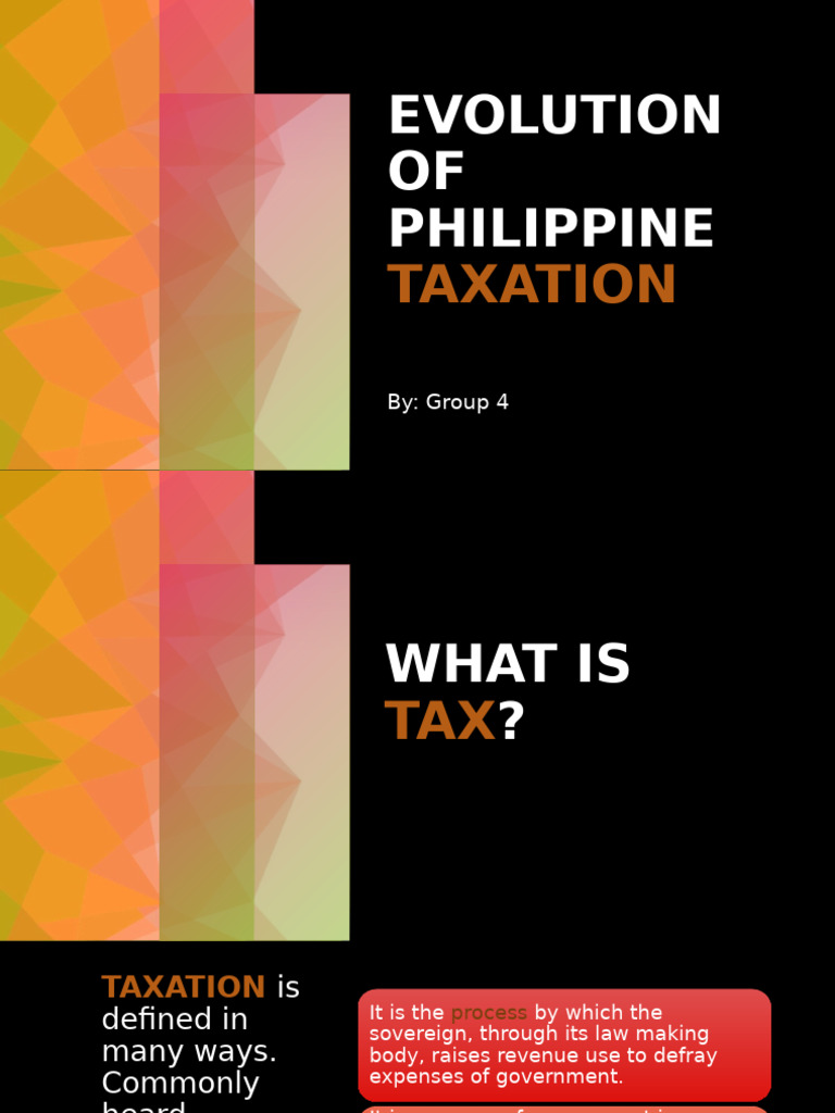 Evolution of Philippine Taxation | PDF | Taxes | Value Added Tax