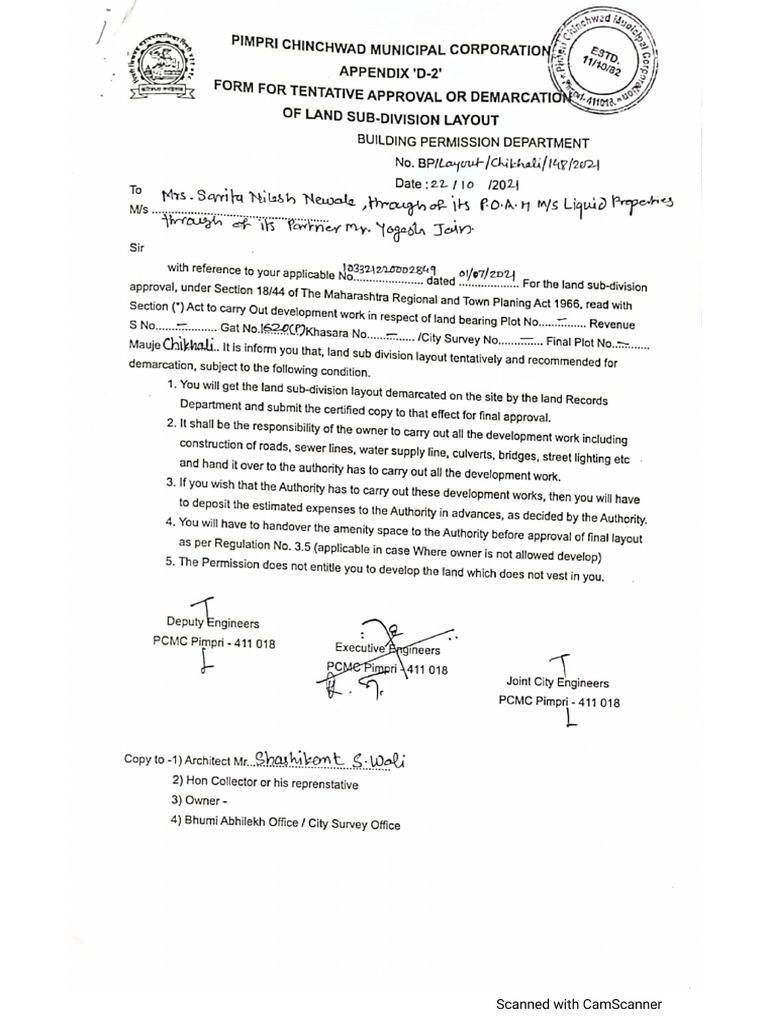 1 Commencement Certificates - NA Order For Plotted Development | PDF