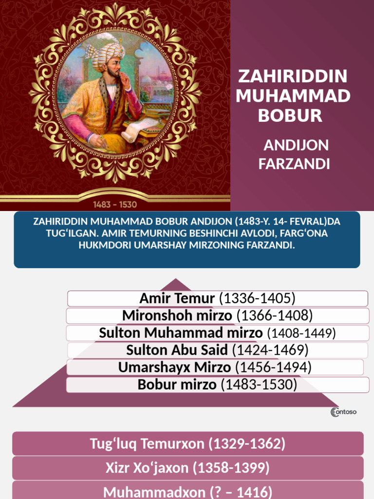 Zahiriddin Muhammad Bobur | PDF