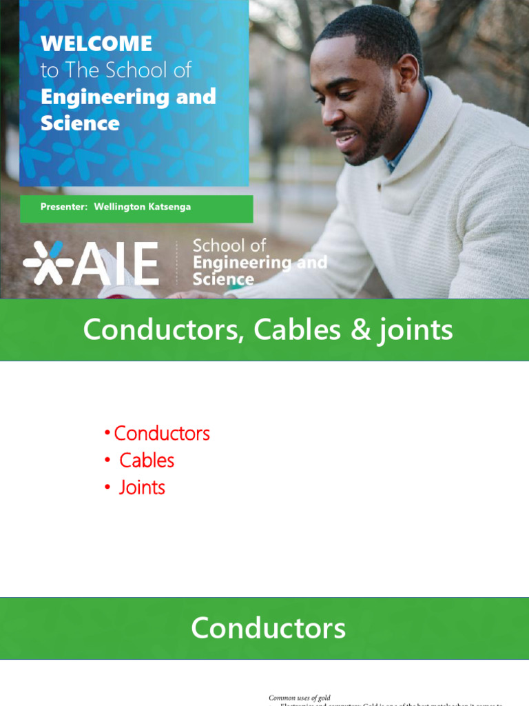 Conductors, Cables, and Joints Overview | PDF | Insulator (Electricity ...