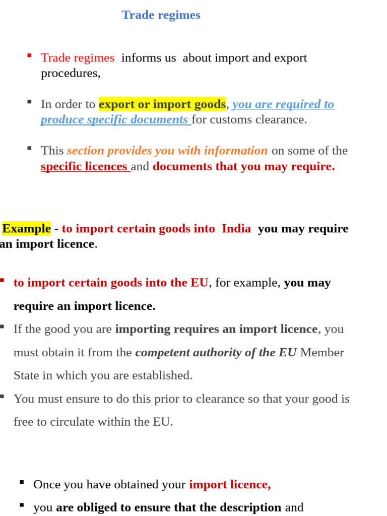 LECTURE-13-UNIT-1- TRADE REGIMES | PDF | Non Tariff Barriers To Trade ...