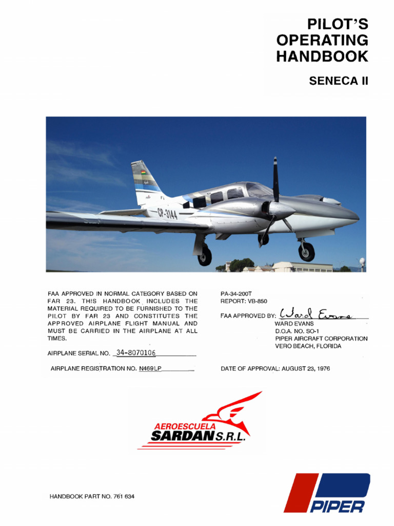 Seneca II - Pa-34 200t Poh | PDF
