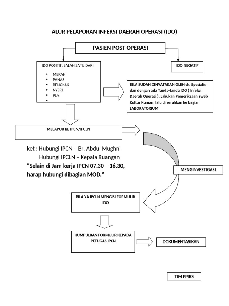 ALUR PELAPORAN IDO Ridhoka | PDF