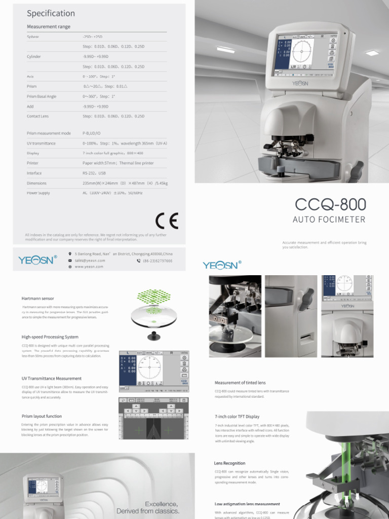 CCQ-800 Brochure en | PDF