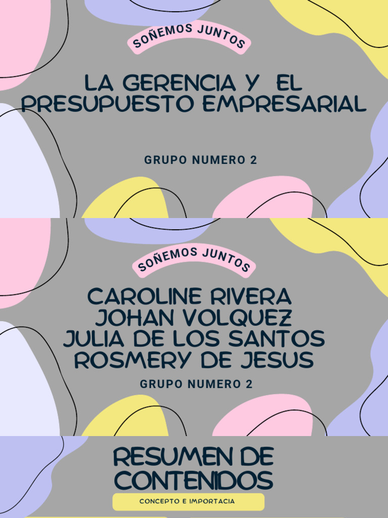 Grupo 2 Exposición Presupuesto Empresarial | PDF | Presupuesto | Business
