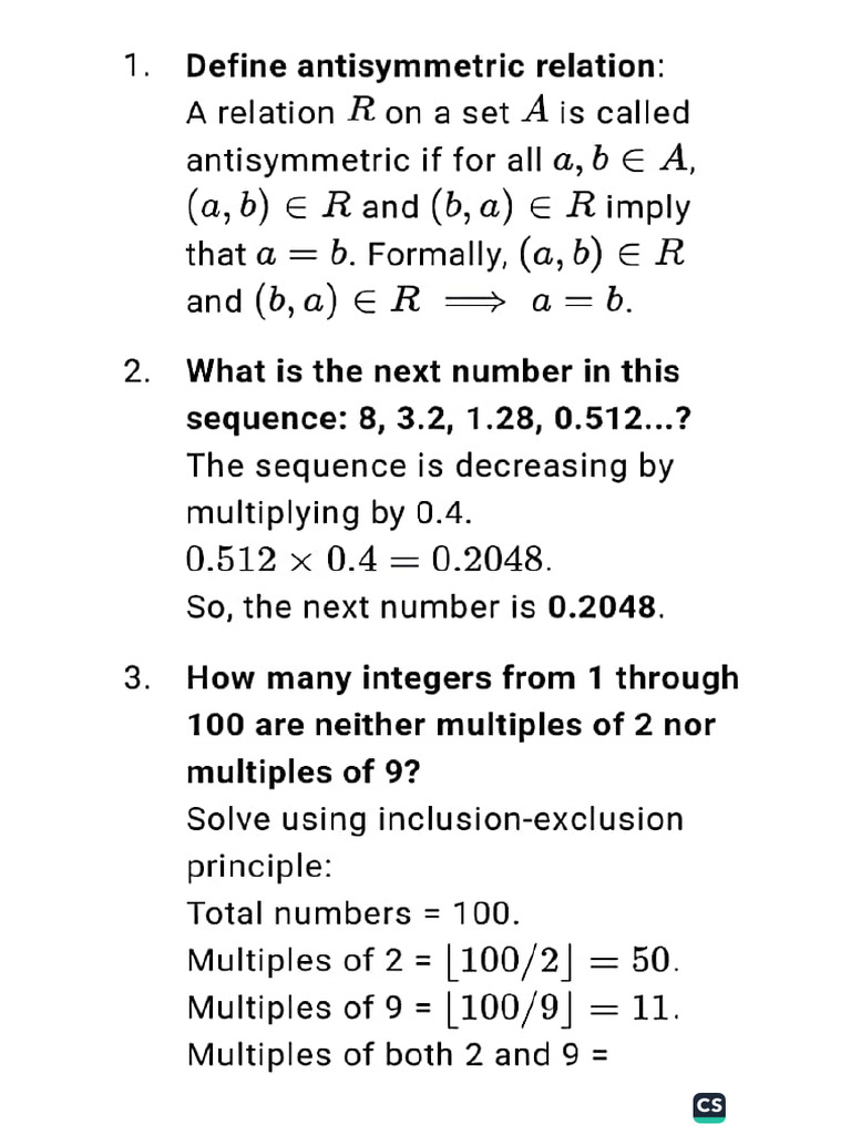 Past paper solved quantitative reasoning | PDF Past paper solved quantitative reasoning | PDF