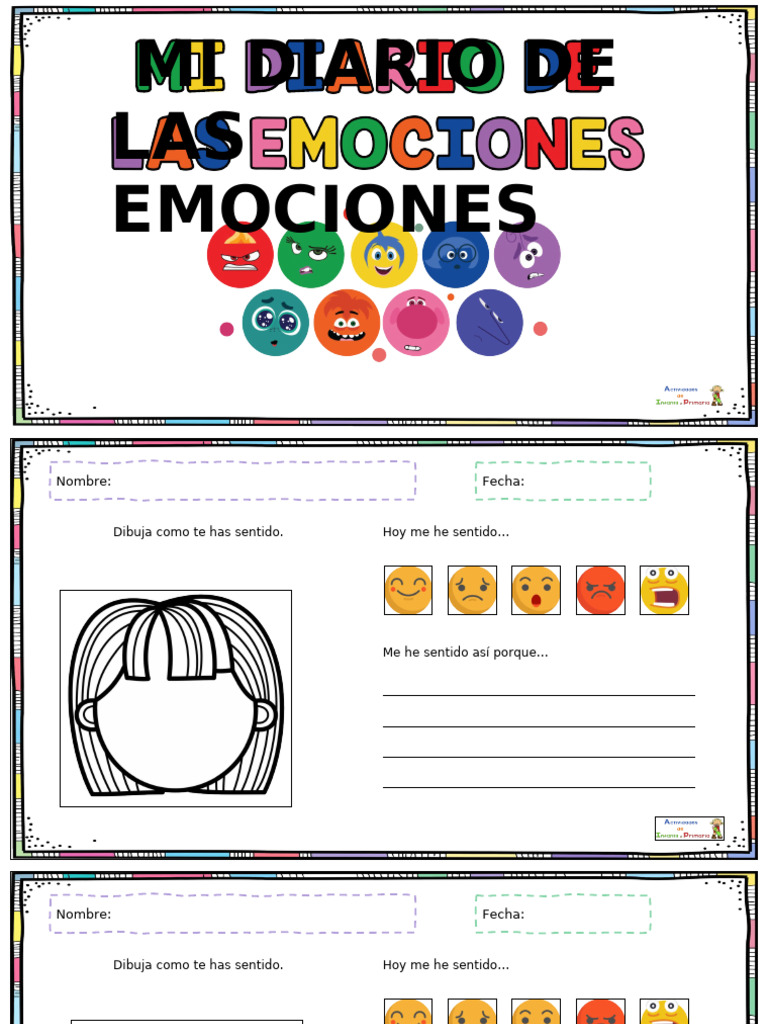 mi-diario-de-emociones-con-personajes-inside-out | PDF