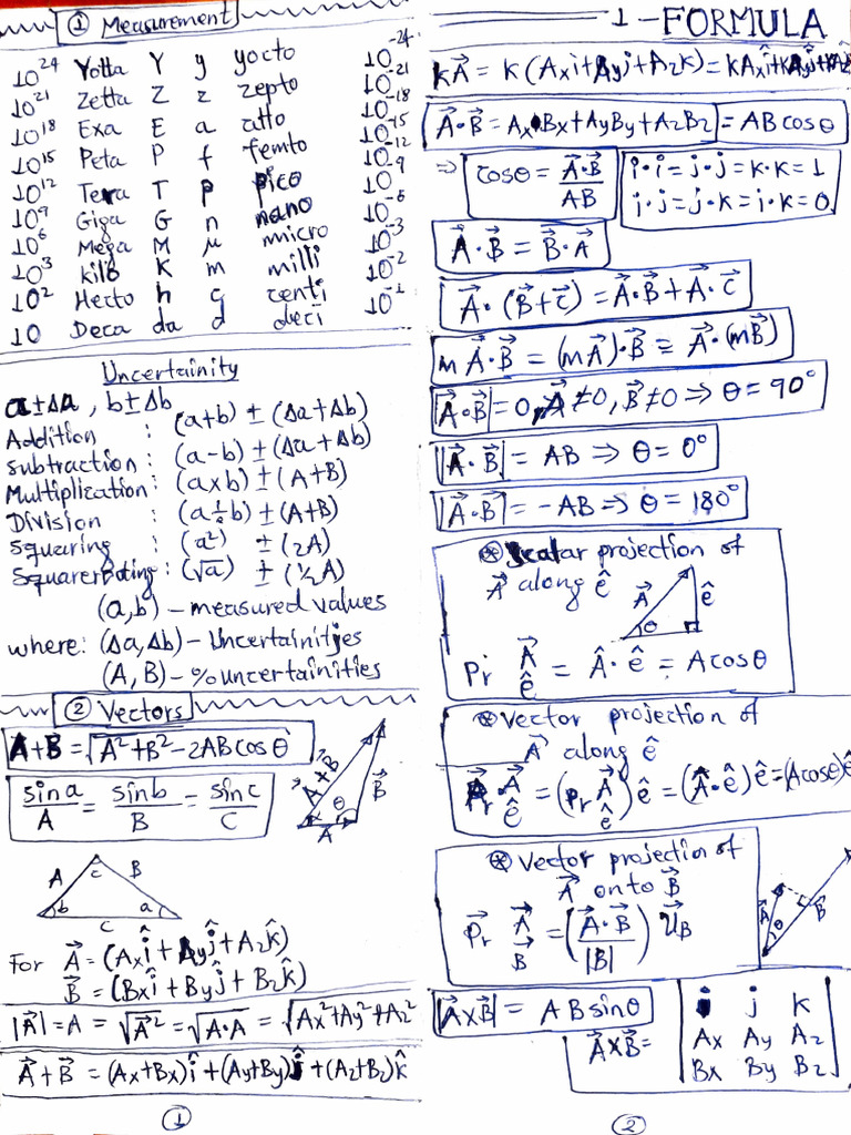 Formula Sheet | PDF