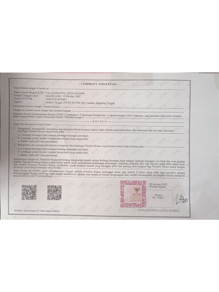 Lampiran 4 - Surat Kuasa | PDF