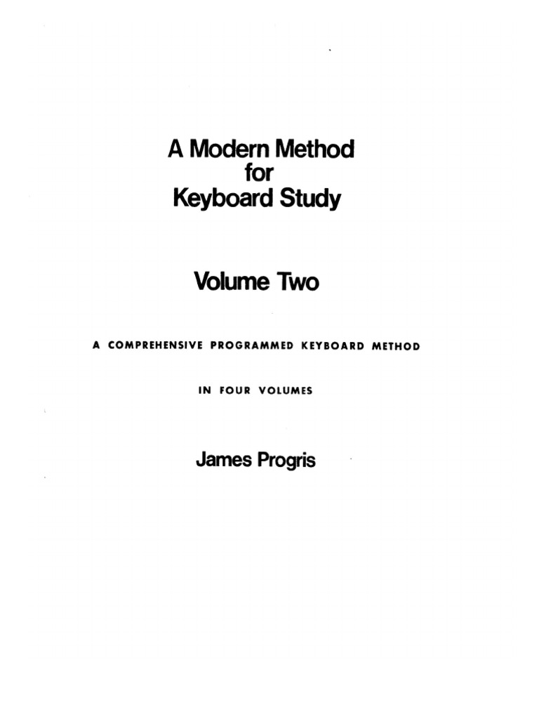 A Modern Method For Keyboard Study Vol.2 - Guset User Flip PDF ...