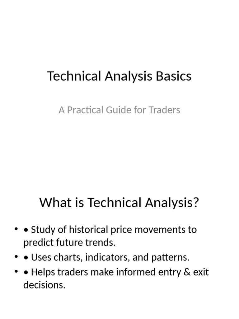 Technical Analysis Basics Presentation | PDF