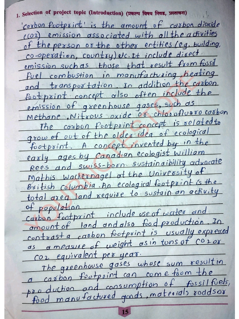 EVS Sample Project and Assignments | PDF | Earth Sciences