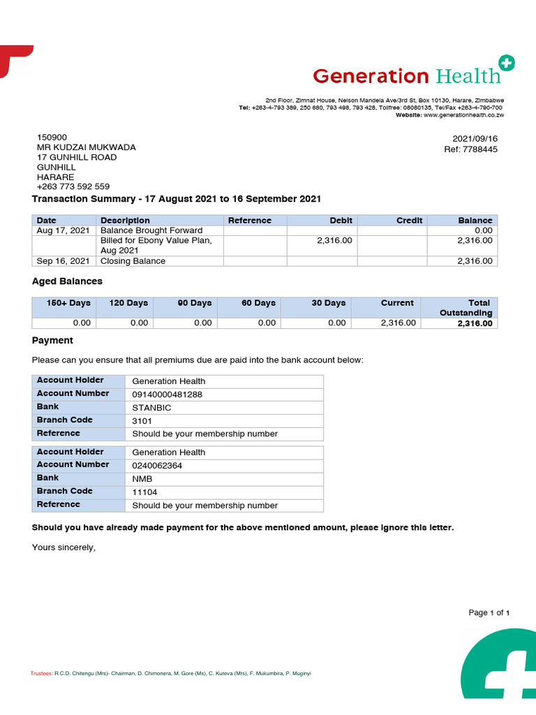 Generation Health | PDF | Payments | Money