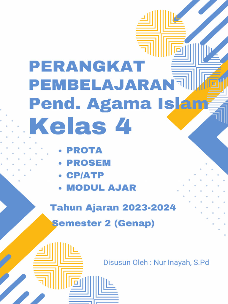 Biru Kuning Geometri Sampul A4 | PDF