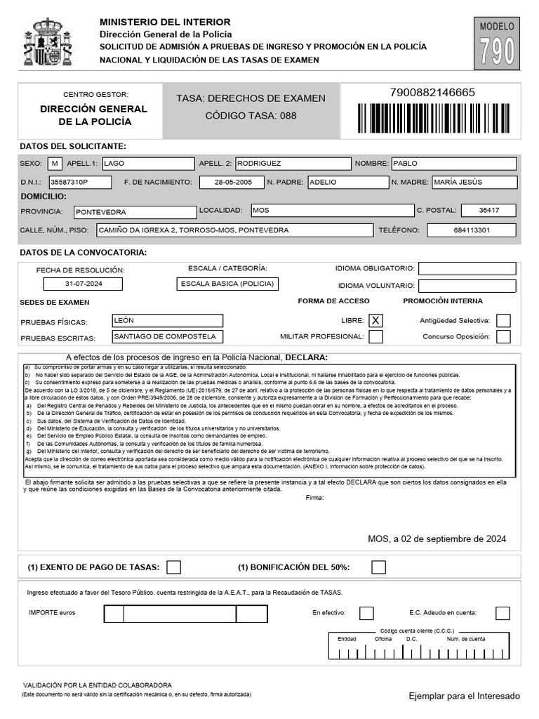 Modelo 790 | PDF | Gobierno | Justicia