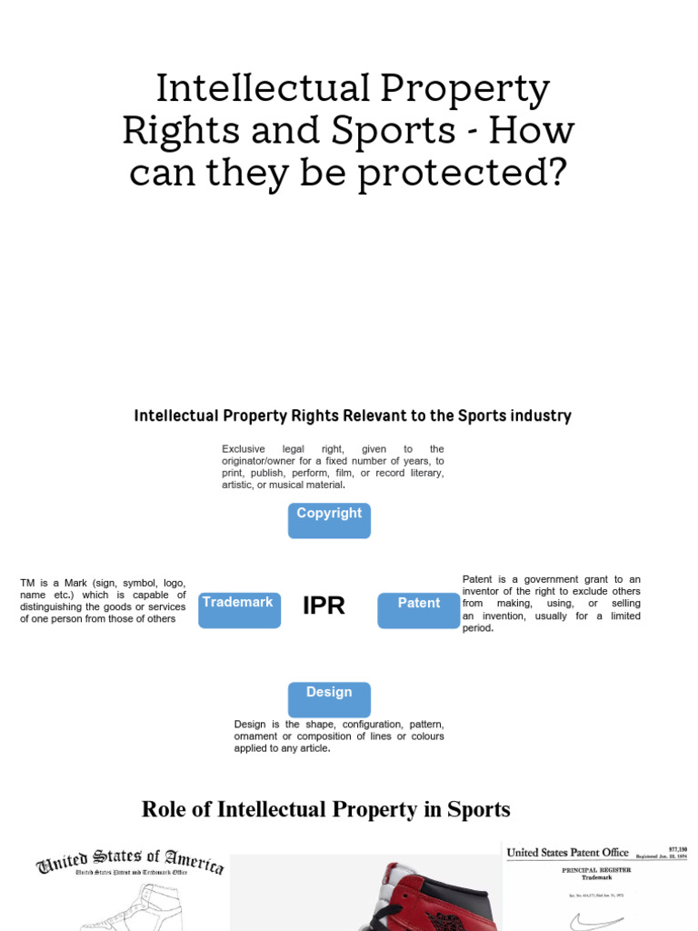 Intellectual Property Rights and Sports - PPTX - 20241028 - 210700 ...