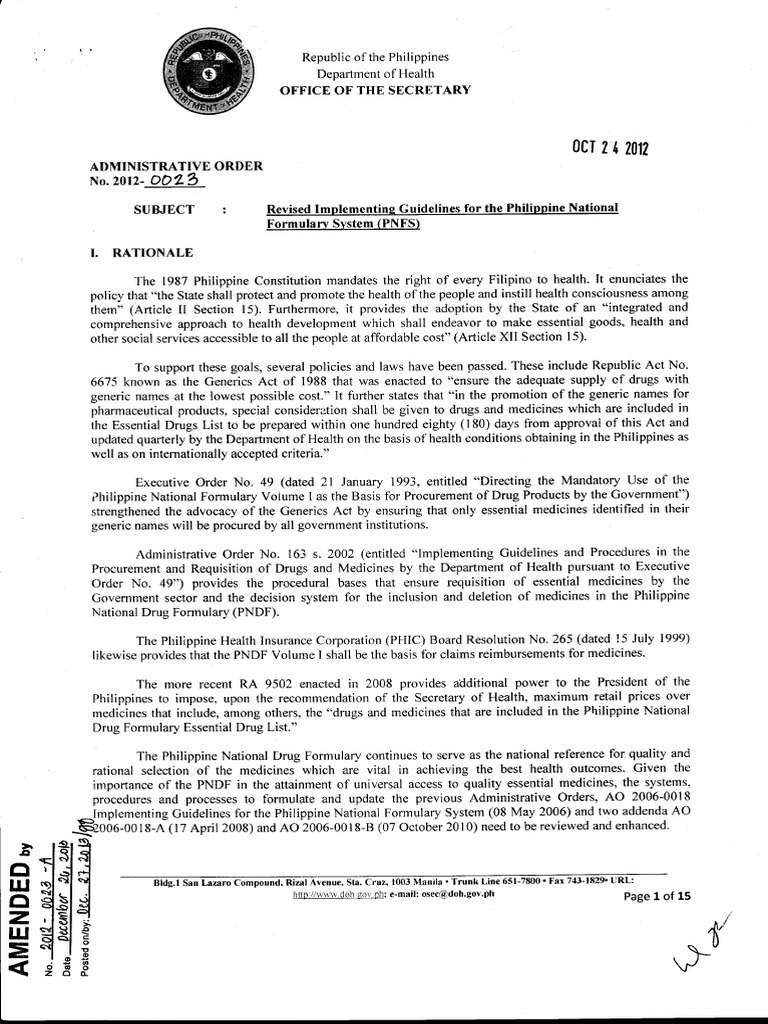 PNF Guidelines | PDF