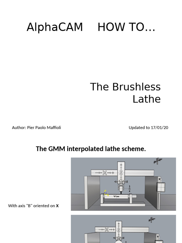 AlphaCAM HOW TO - ENGLISH - The Brushless Lathe | PDF | Rotation ...