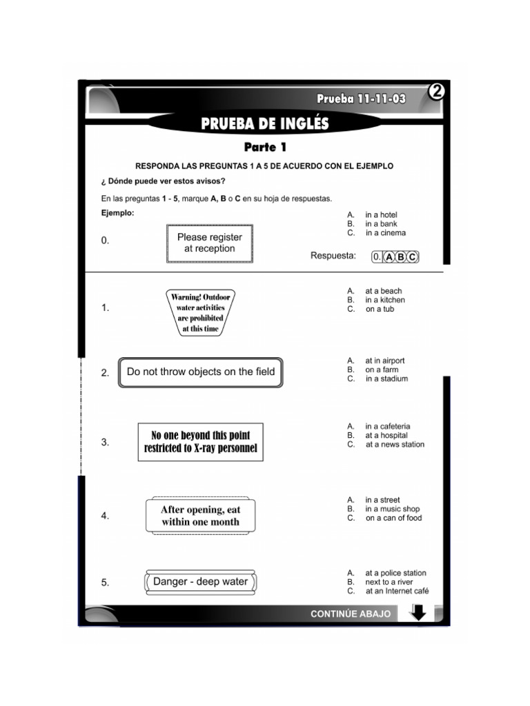 English Exam 11TH Grade | PDF