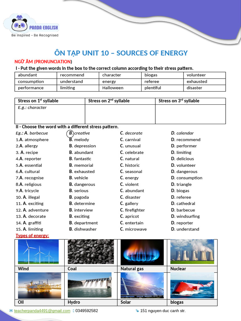 Energy Sources and Stress Patterns Guide | PDF | Wind Turbine | Energy ...