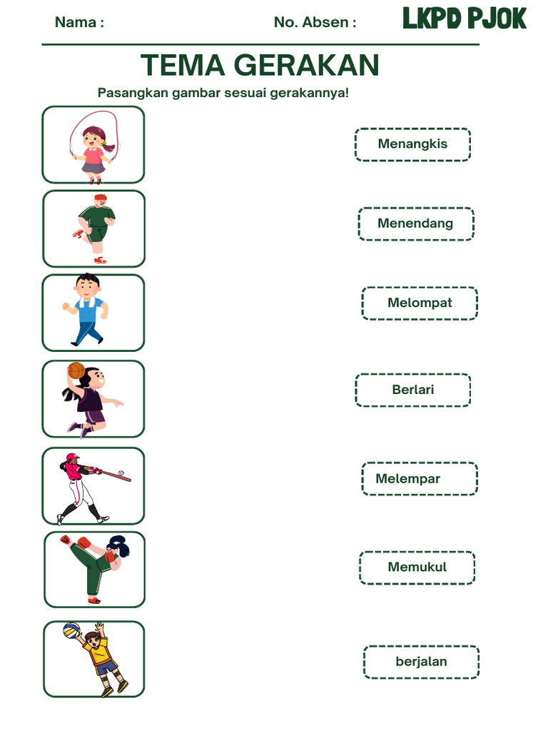 LKPD PJOK Kelas 4 | PDF