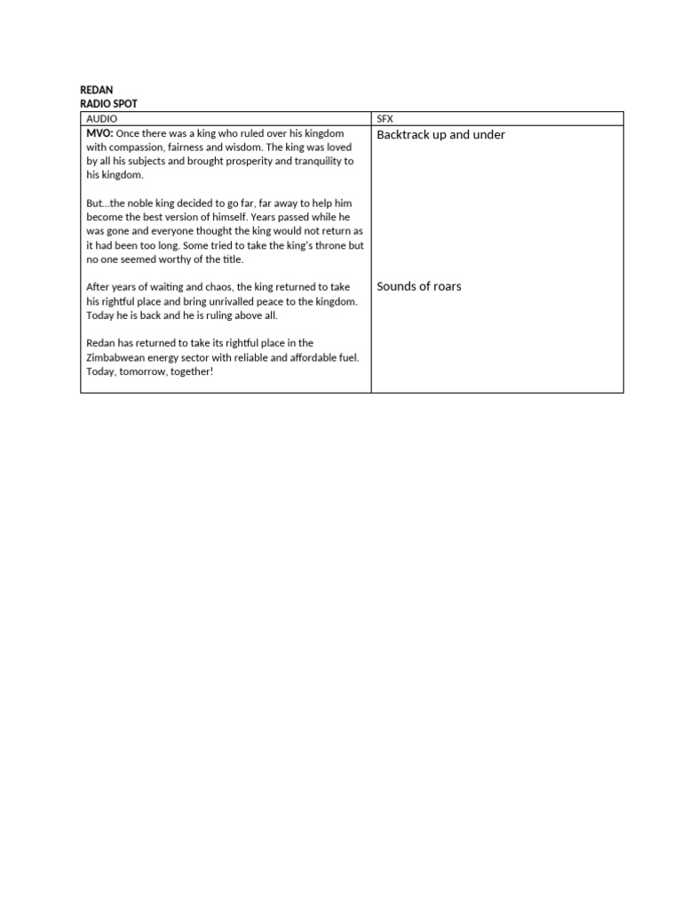 Redan's Return: Reliable Fuel in Zimbabwe | PDF