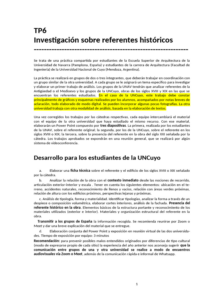 TP6 Explicación Inicial | PDF