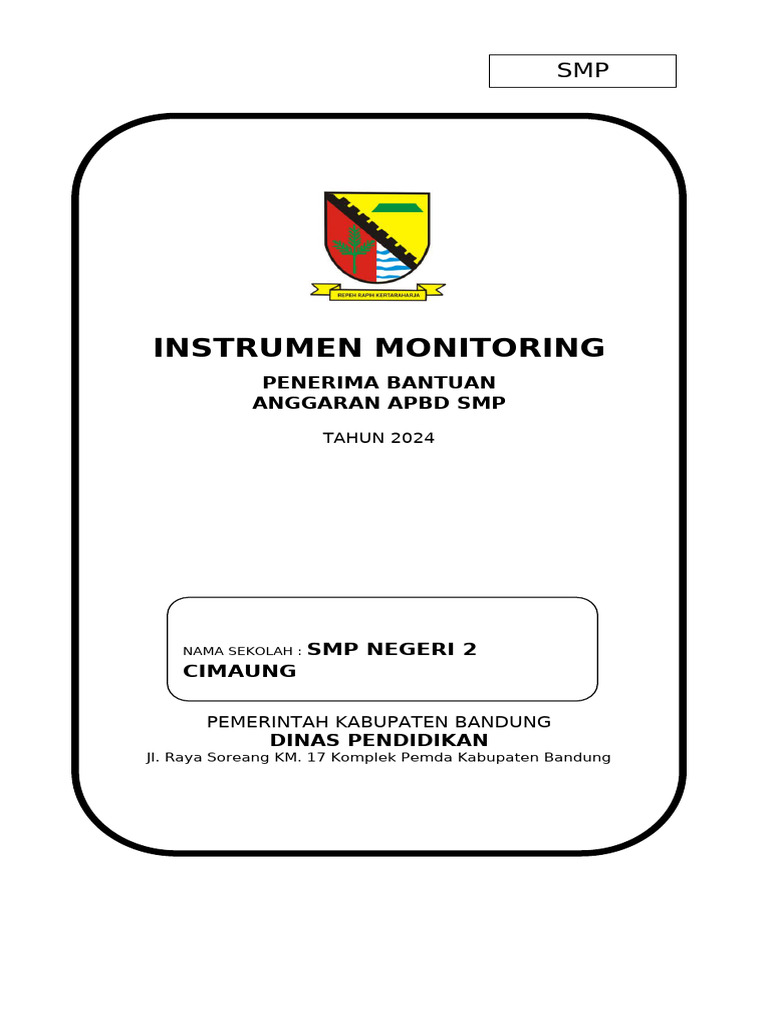 Instrumen Monitoring Apbd 2024 | PDF
